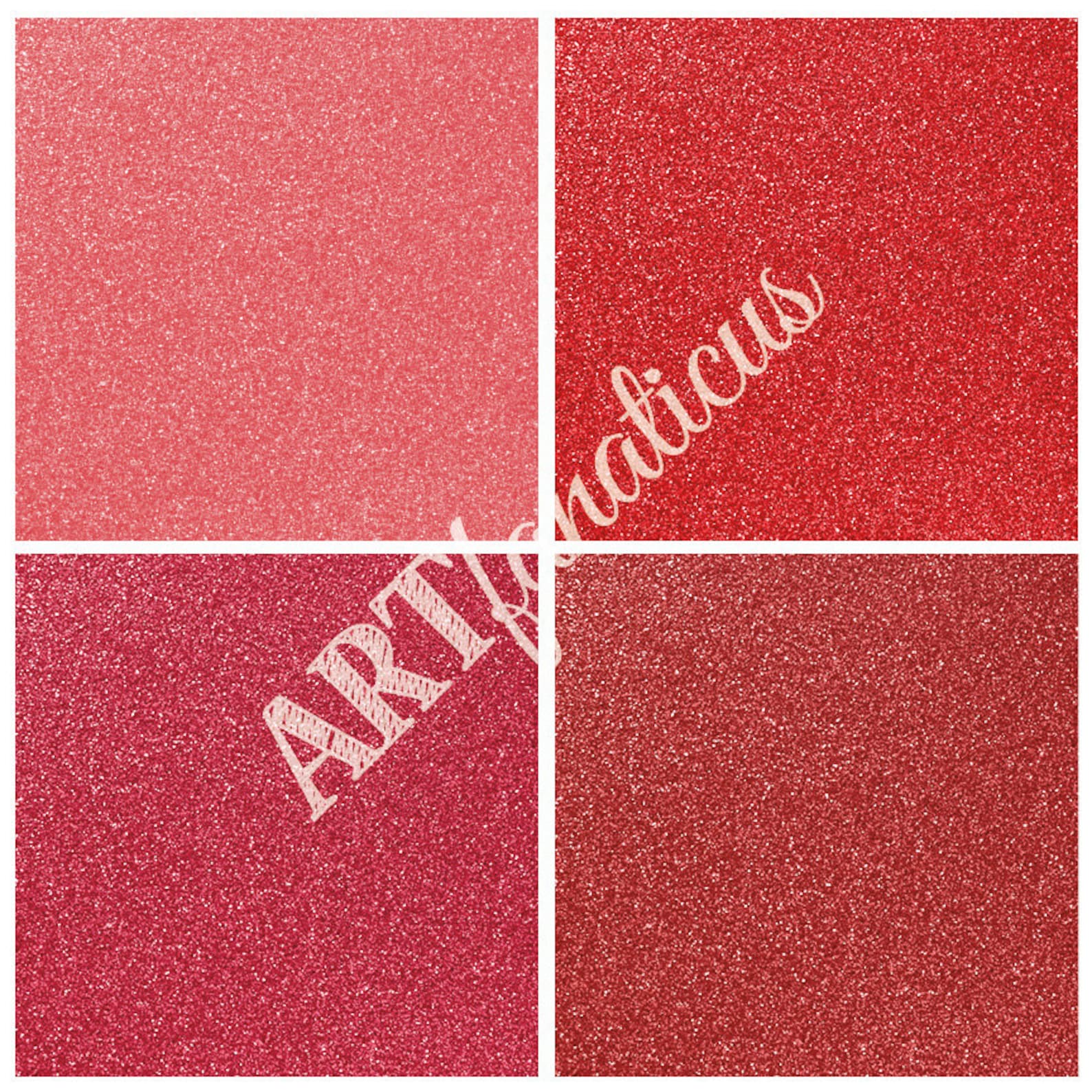 Glitter Digital Papers "ruby RED Glitter" Shimmering Glitter Papers ...