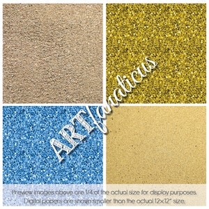 Digital Papers Beach Sand, "sea SAND & Glitter" Beach, Sand, Glitter ...