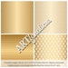 Wedding Digital Papers "wedding Gold" Gold Background, Floral, Roses ...