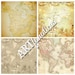 Vintage Maps Digital Paper, "vintage Maps" Travel,antique Maps, Old ...