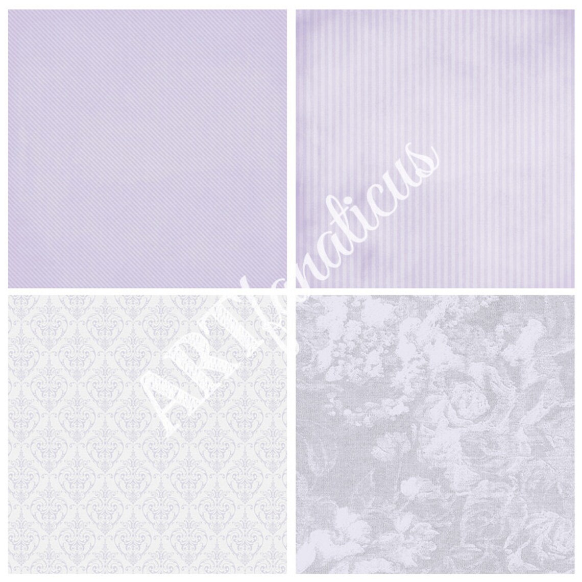 Wedding Digital Papers lavender Romance Lilac, Purple, Grunge, Lace ...