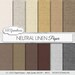 Linen Digital Papers neutral Linen Natural Color | Etsy