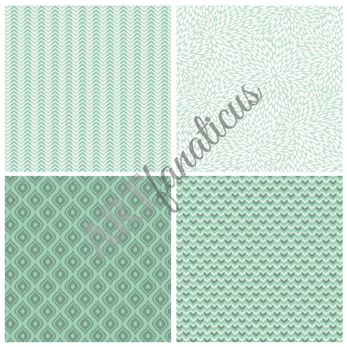 Green Digital Papers "hemlock GREEN Pantone" Spring Color, Background ...