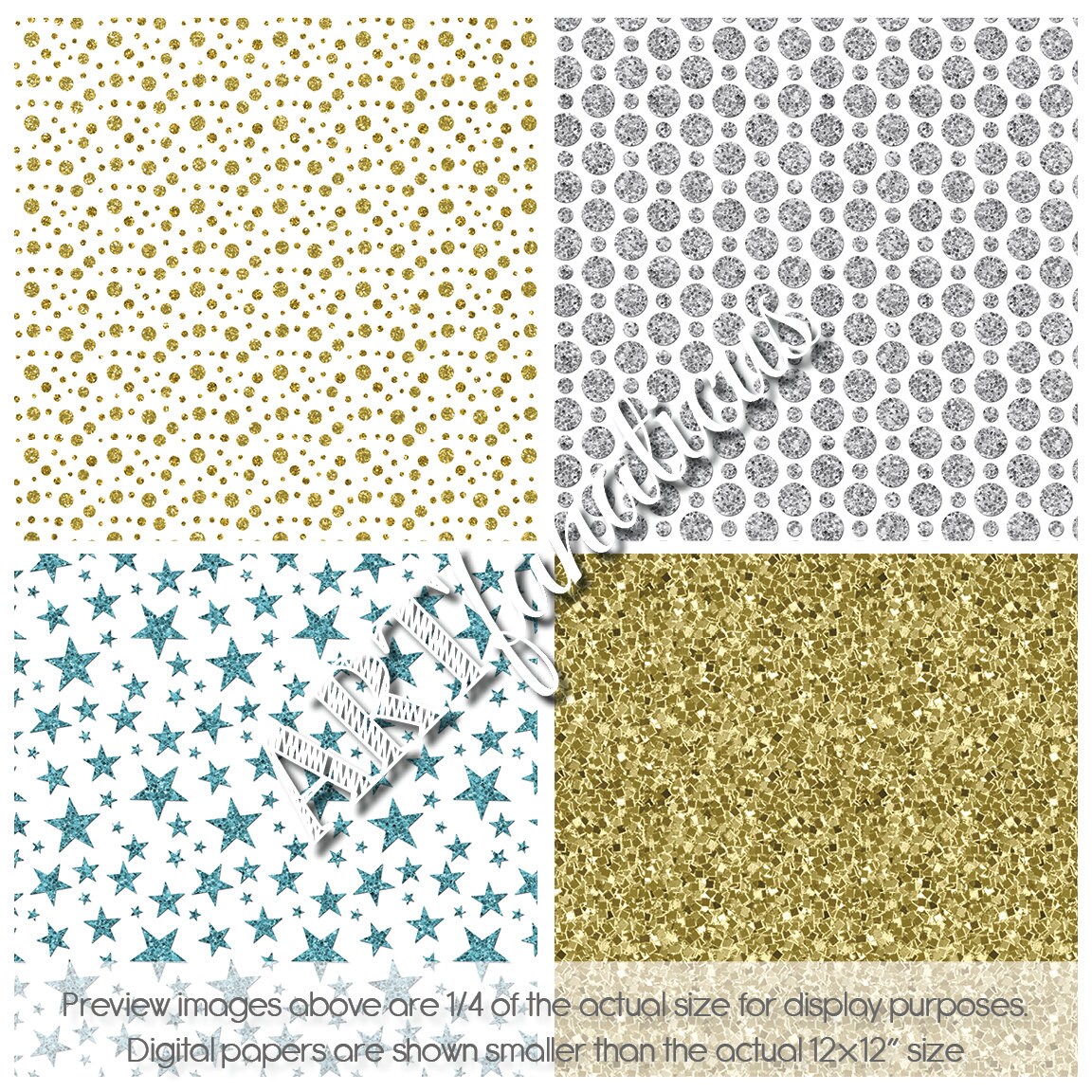 Christmas Glitter Papers "christmas BLING Glitter" Gold Glitter ...