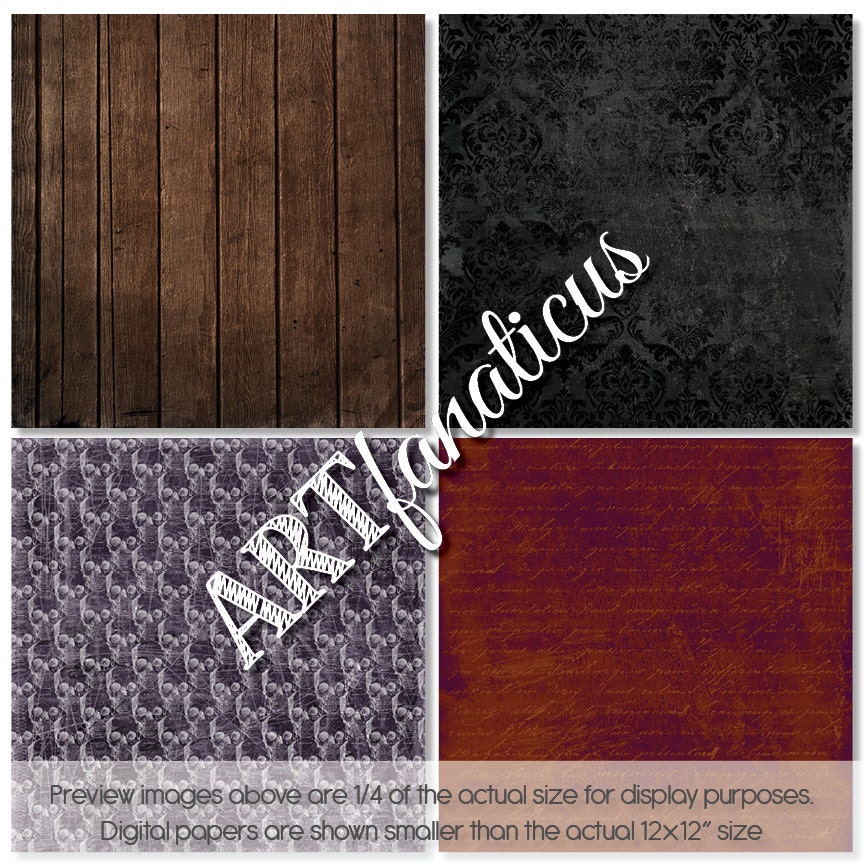 16 halloween Textures Digital Papers Orange - Etsy