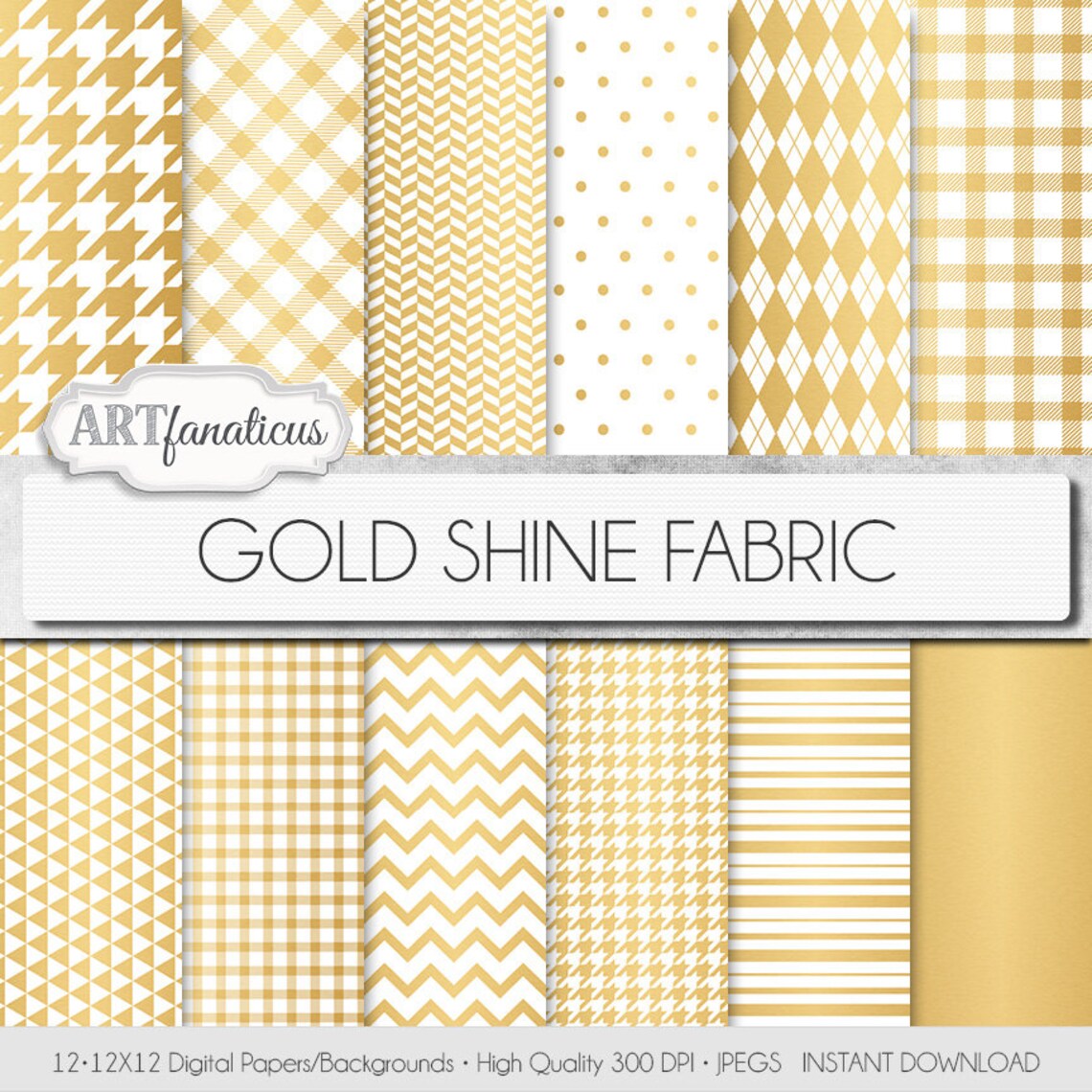 Gold Pattern Papers "gold SHINE Fabric" Gold Background, Polkadots ...