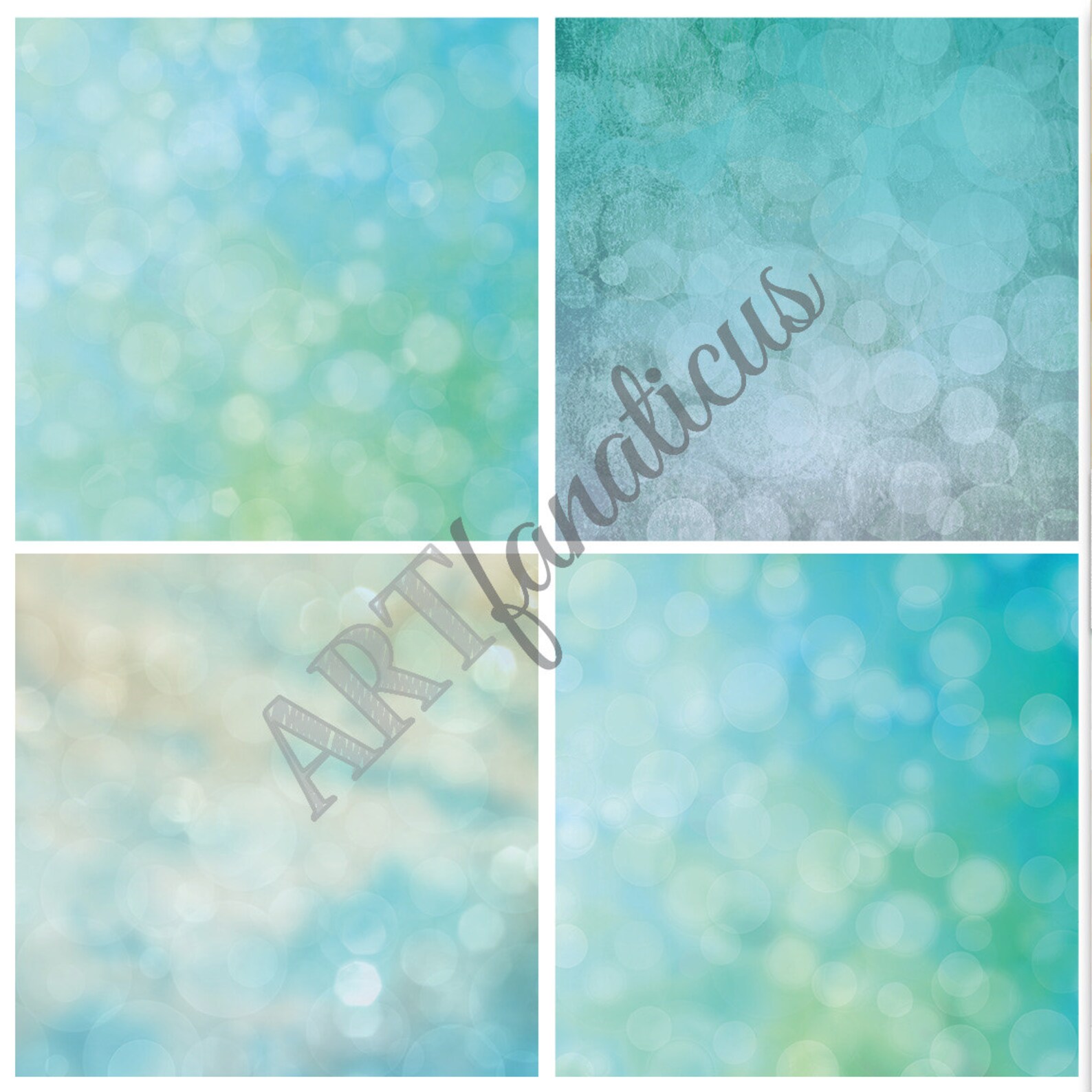 Bokeh Digital Papers "watercolor Bokeh" Pink Bokeh, Green Bokeh ...