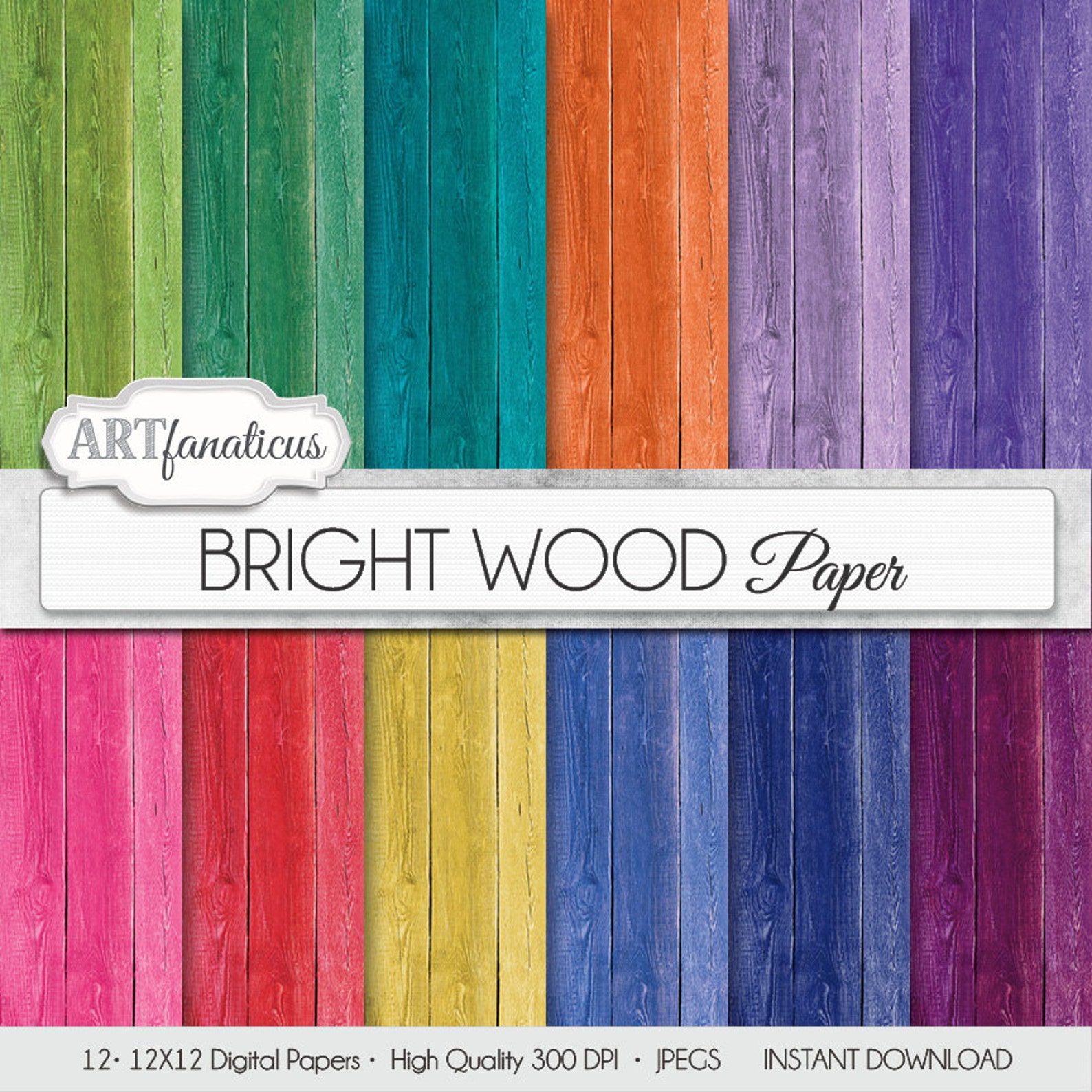 Wood Papers "bright Wood" Colored Wood Texture Paper for Scrapbooking ...