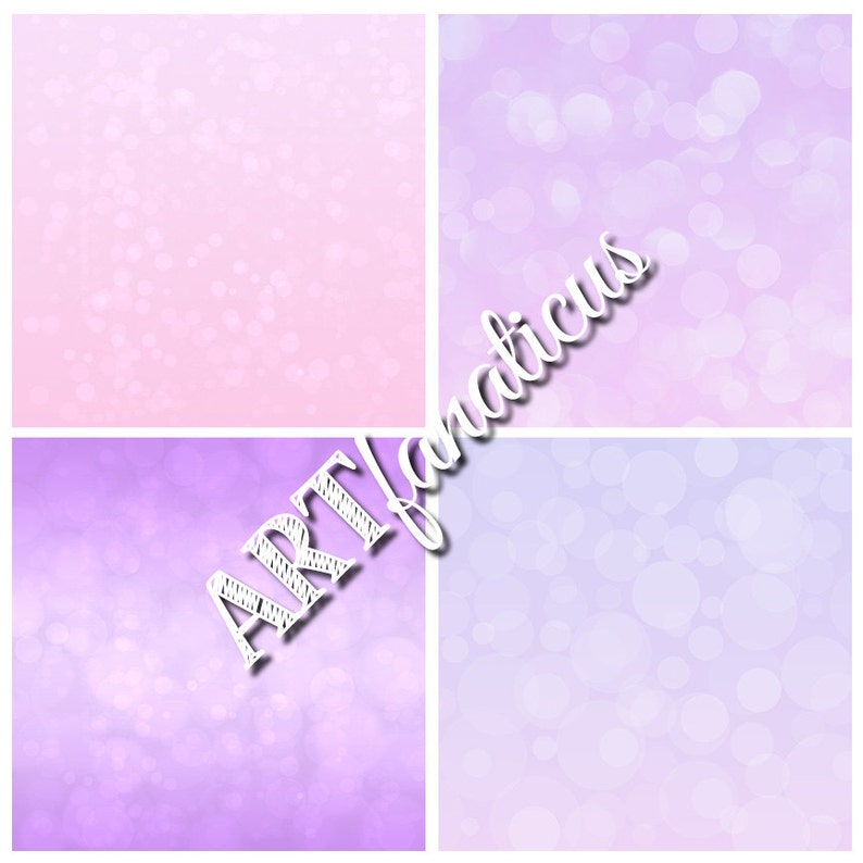 Bokeh Digial Papers "purple & PINK Bokeh" Pink Background Featuring ...