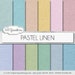 Pastel Linen Digital Papers pastel Linen Linen - Etsy