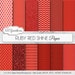 Red Digital Papers "ruby RED Shine" Ruby Red Papers With Red Quatrefoil ...
