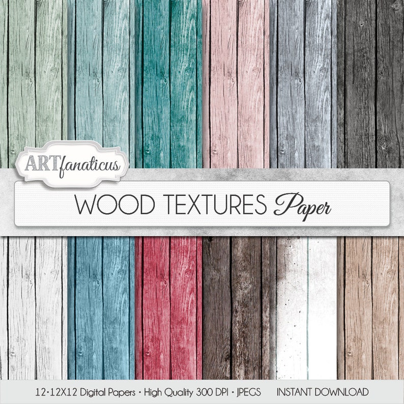 Wood Digital Papers "wood DIGITAL Paper" Wood Textured Paper, Wood ...