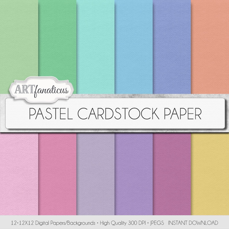 Pastel Papers "pastel CARDSTOCK Paper" Pastel Colored Paper With ...