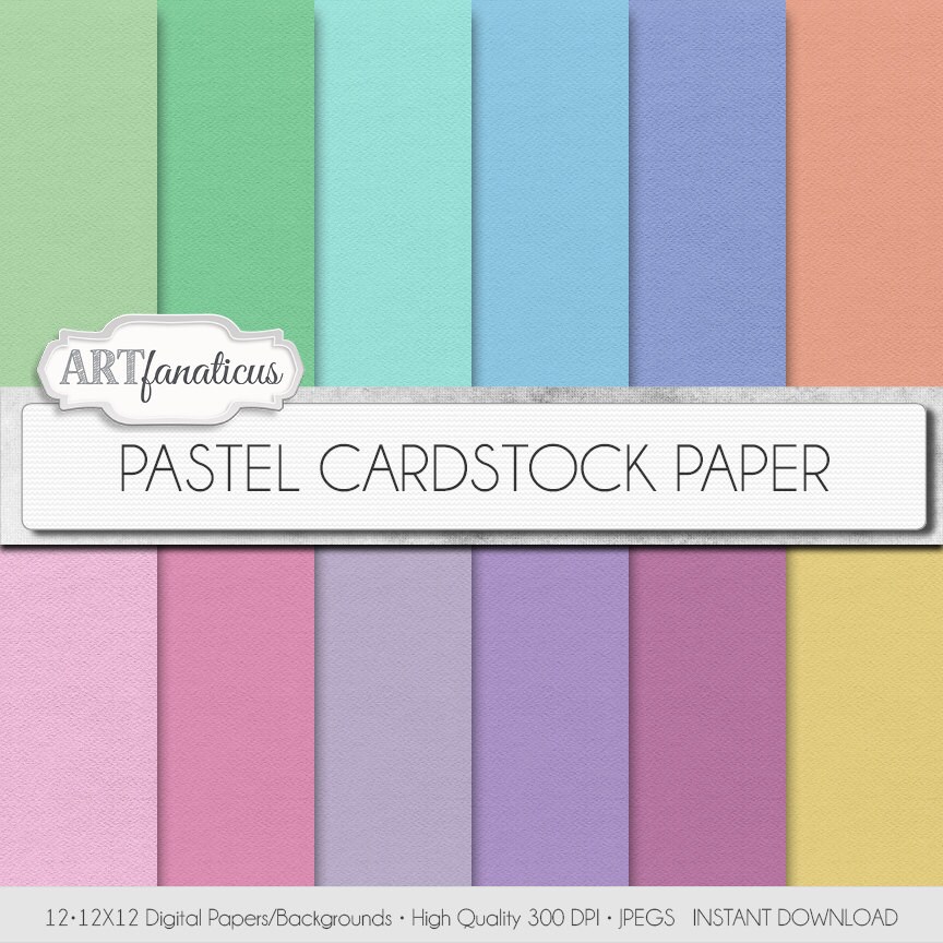 Pastel Papers "pastel CARDSTOCK Paper" Pastel Colored Paper With ...