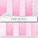 Bokeh Digital Papers pink Bokeh Pink Background - Etsy