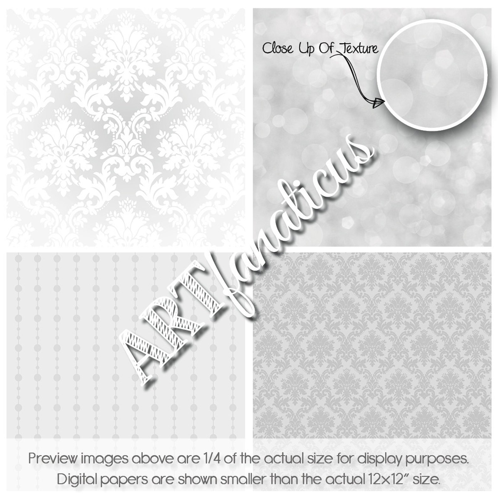 Boudoir Digital Papers "silver GRAY Boudoir" Sexy Shades of Grey ...