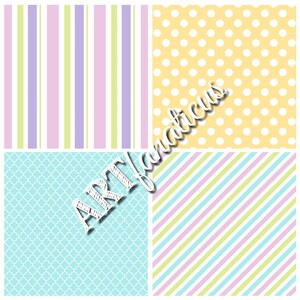 Birthday Papers "party Pastels" Quatrefoil, Sprinkles, Dot Design ...