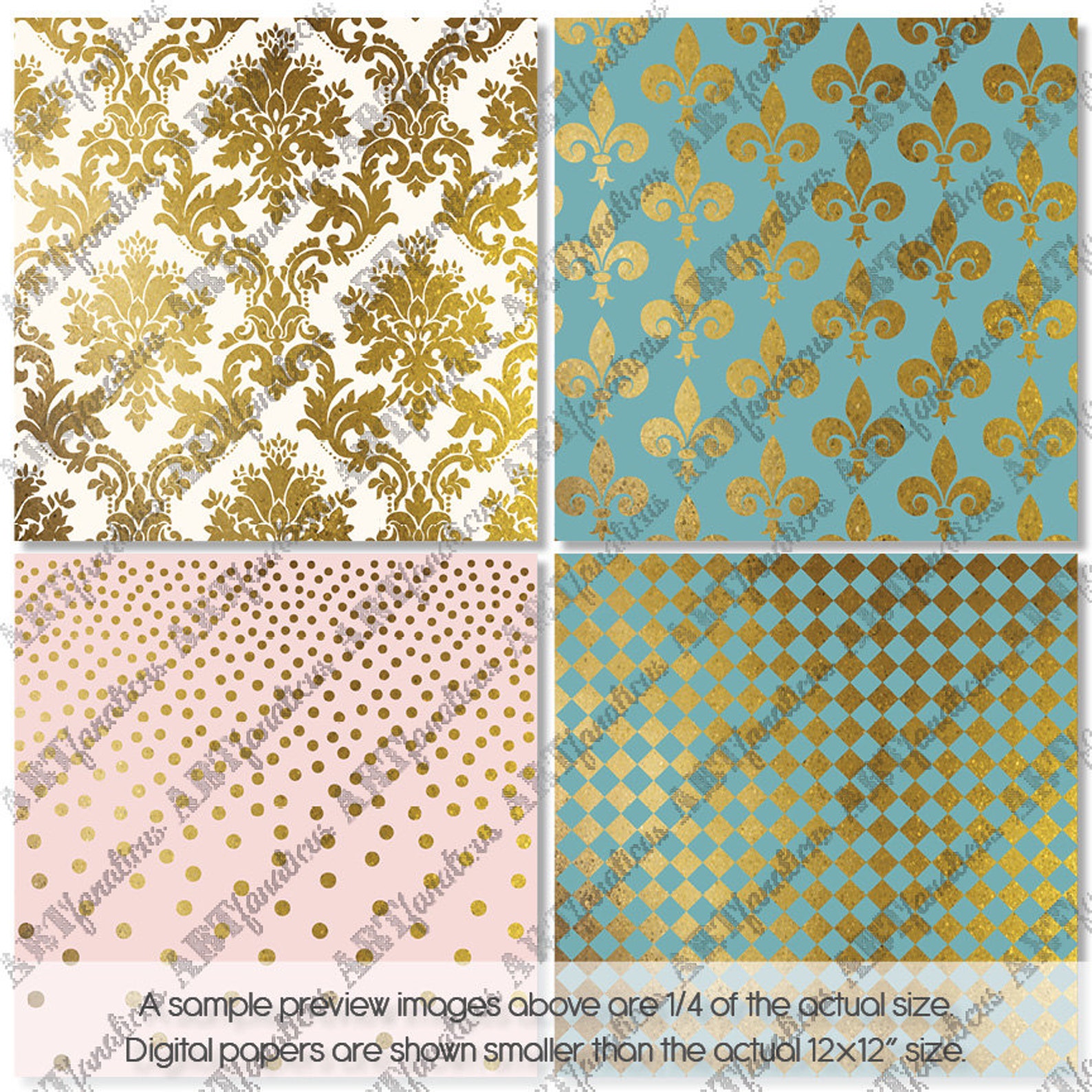 Gold Digital Papers "gold Elegance Backgrounds" Inspired by My Gold ...