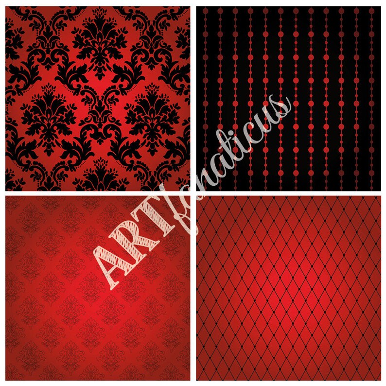 Boudoir Digital Papers red & PINK Boudoir Sexy Red and Pink Backgrounds ...