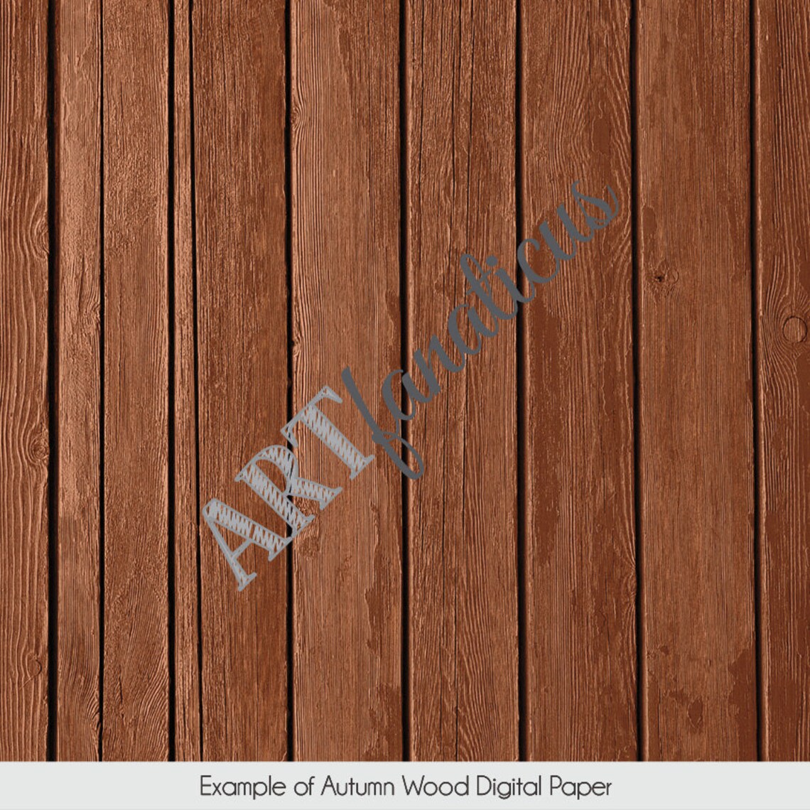 Autumn Wood Papers "autumn Wood" Handmade Fall Colored Wood Texture ...