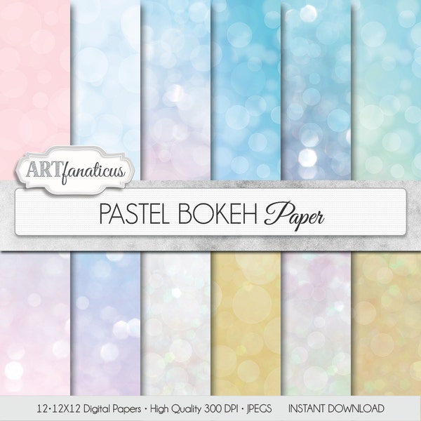 Bokeh Pastel - Etsy