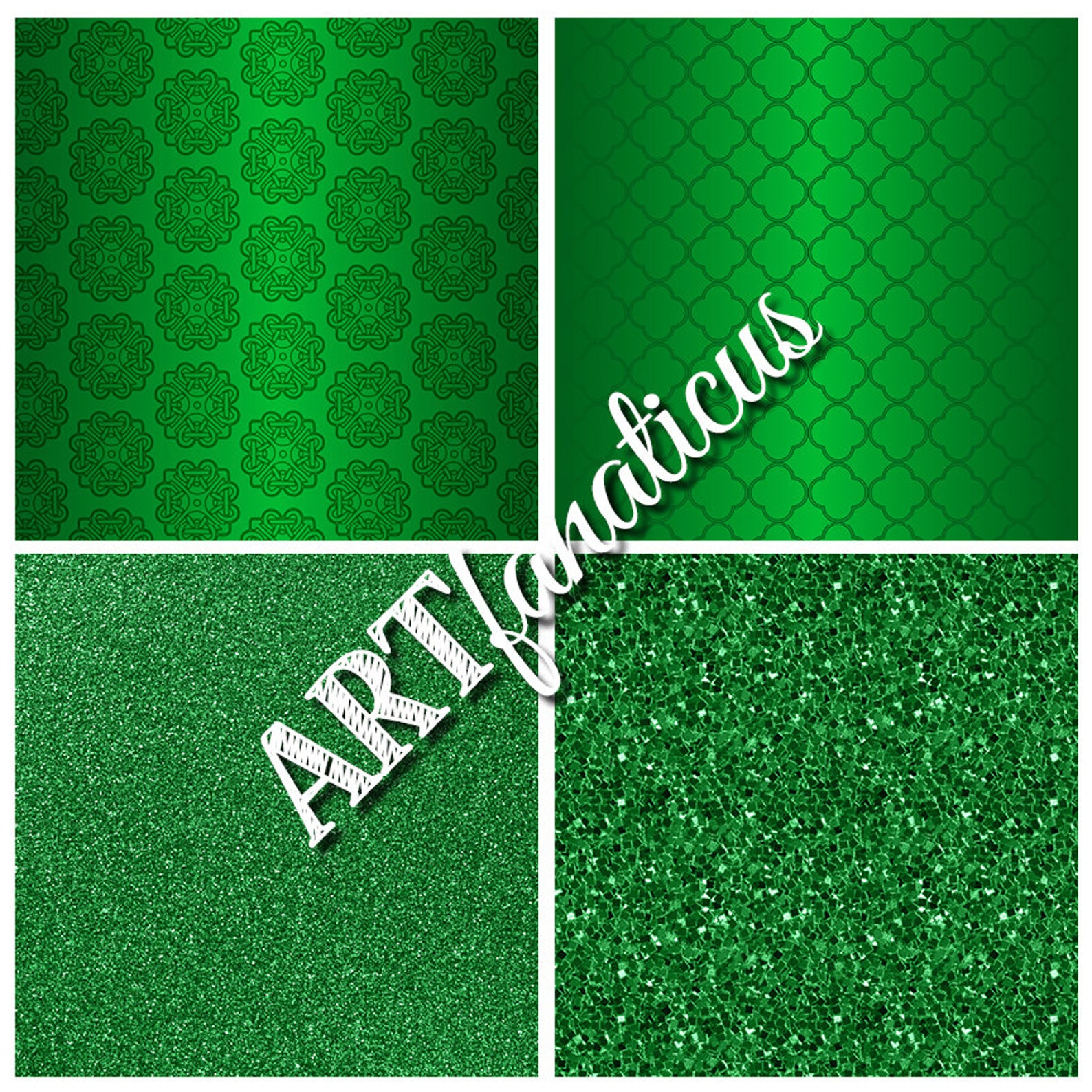 Green Digital Papers "emerald GREEN Shine" Background, Emerald, Glitter ...