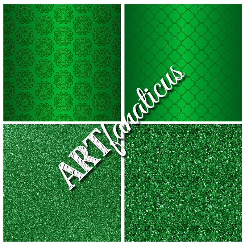 Green Digital Papers "emerald GREEN Shine" Background, Emerald, Glitter ...