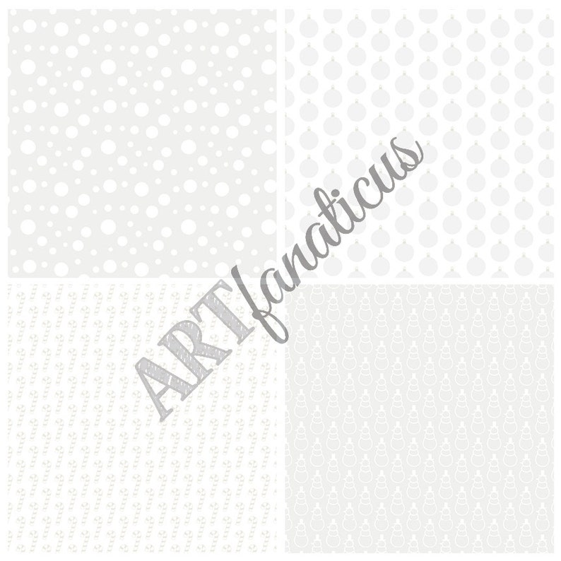 White Christmas Digital Papers Background "white Christmas" With Snow ...