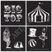 Circus Chalk Clip Arts "circus CHALK Clipart" 20 Hand Drawn Chalk ...