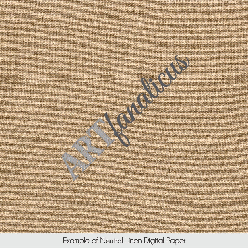 Linen Digital Papers, "neutral Linen" Natural Color Linen Texture Paper ...
