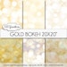 20x20 Bokeh Digital Papers gold Bokeh Bokeh | Etsy