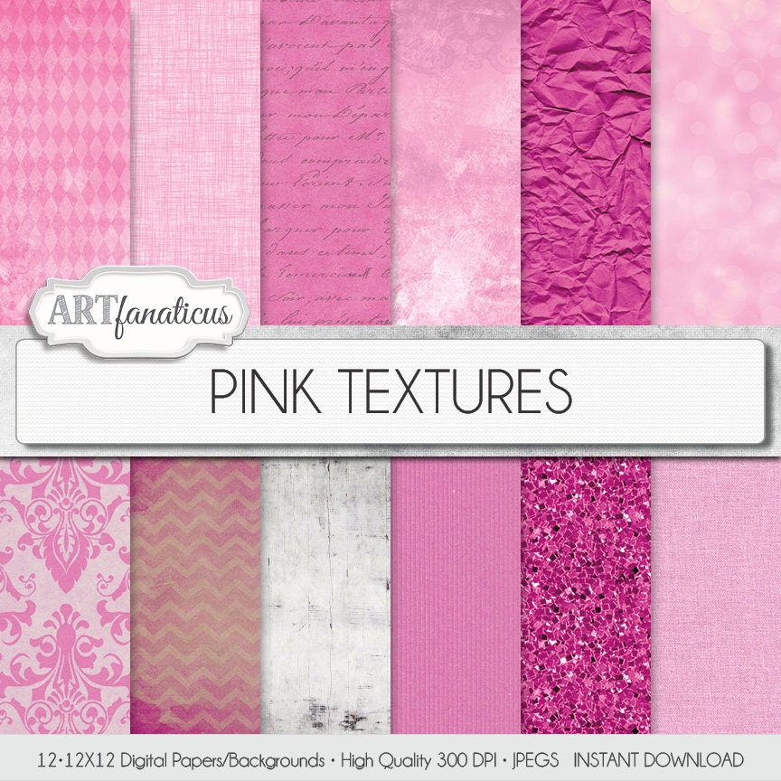 Pink Digital Papers pink Textures Shabby Chic Pink - Etsy