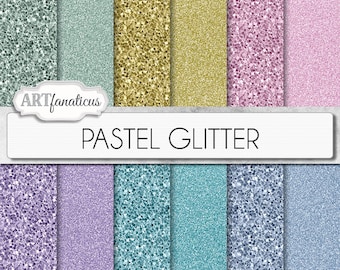 Pastel Glitter Digital Papers pastel Glitter - Etsy