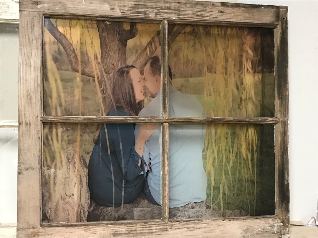 Large 4-pane Customized Rustic Picture Window - Etsy