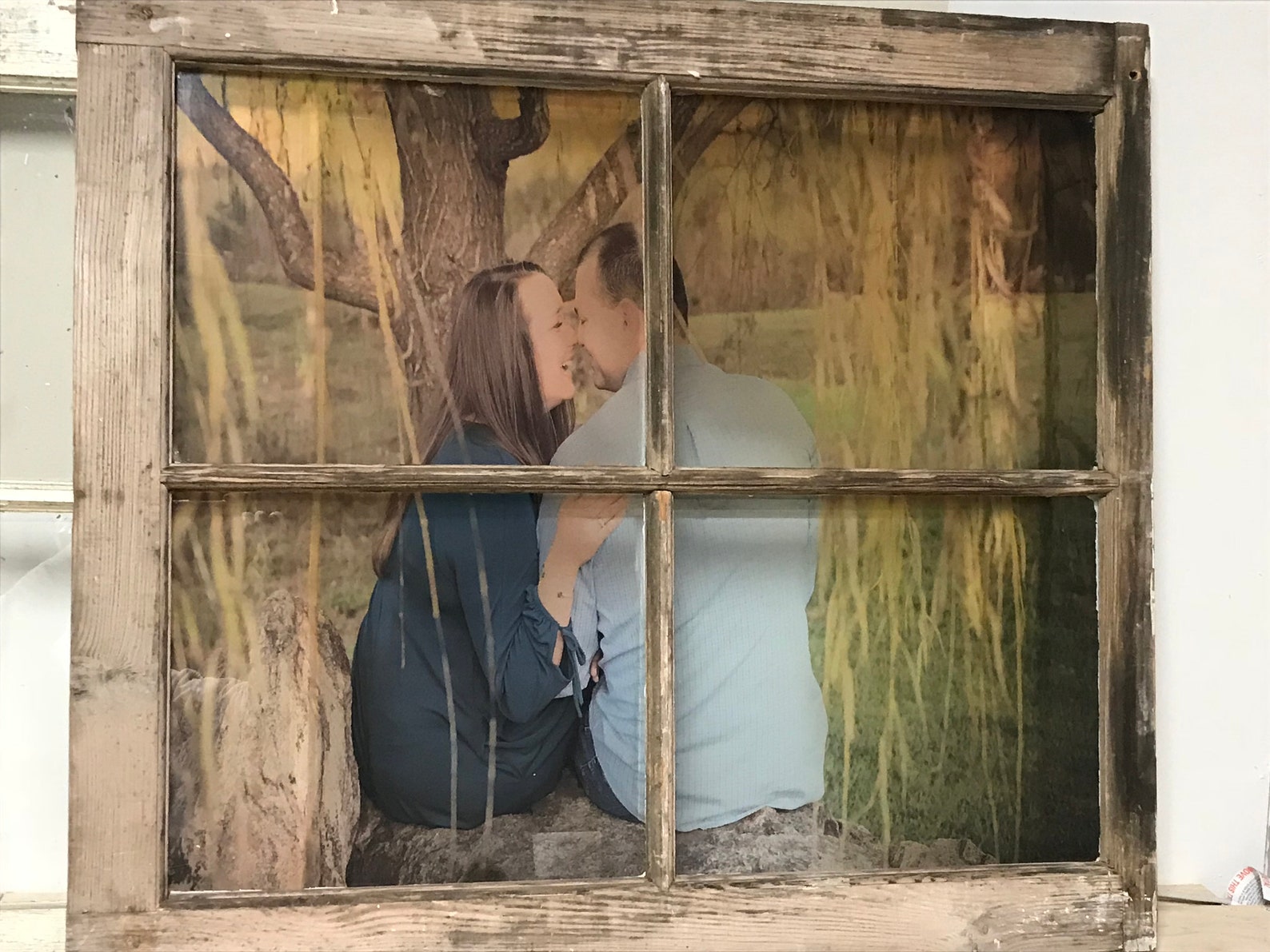 Large 4-pane Customized Rustic Picture Window - Etsy