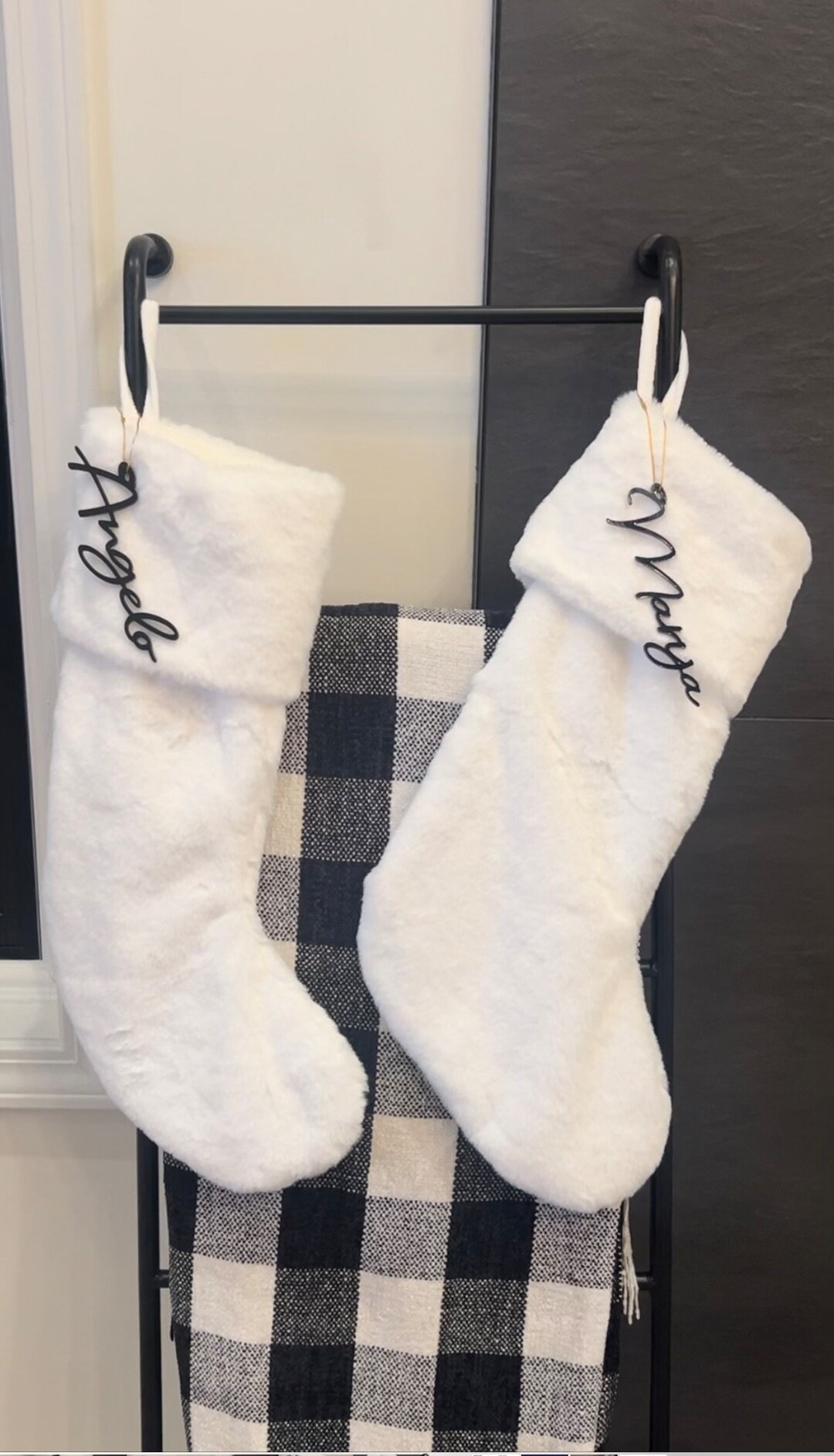 Personalized Stocking Tags, Acrylic, Wood - Etsy