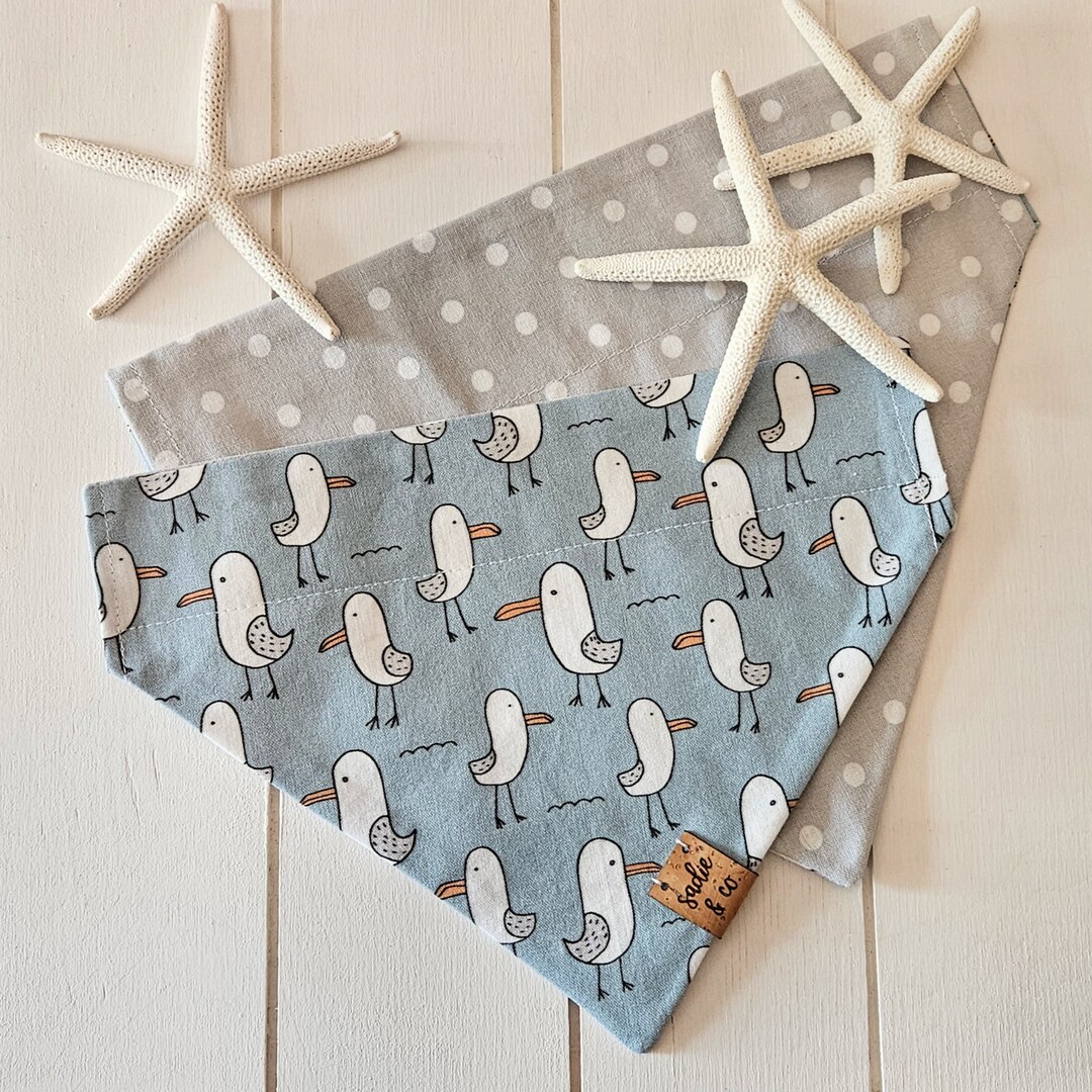 SEAGULL POOP - Reversible, Slide Over-the-collar Pet Bandana - Etsy