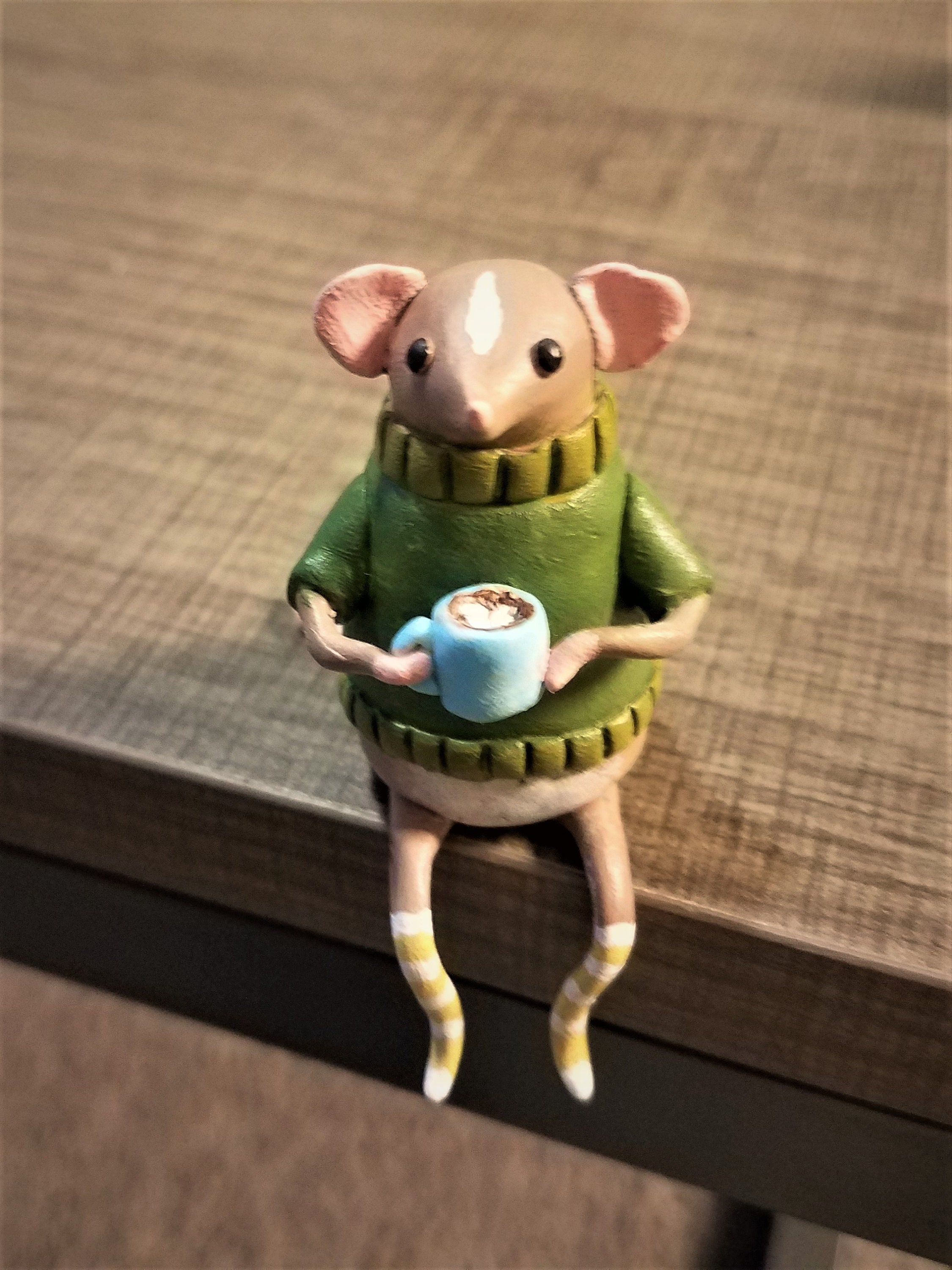 Dumbo Rat Clay Figurine - Etsy