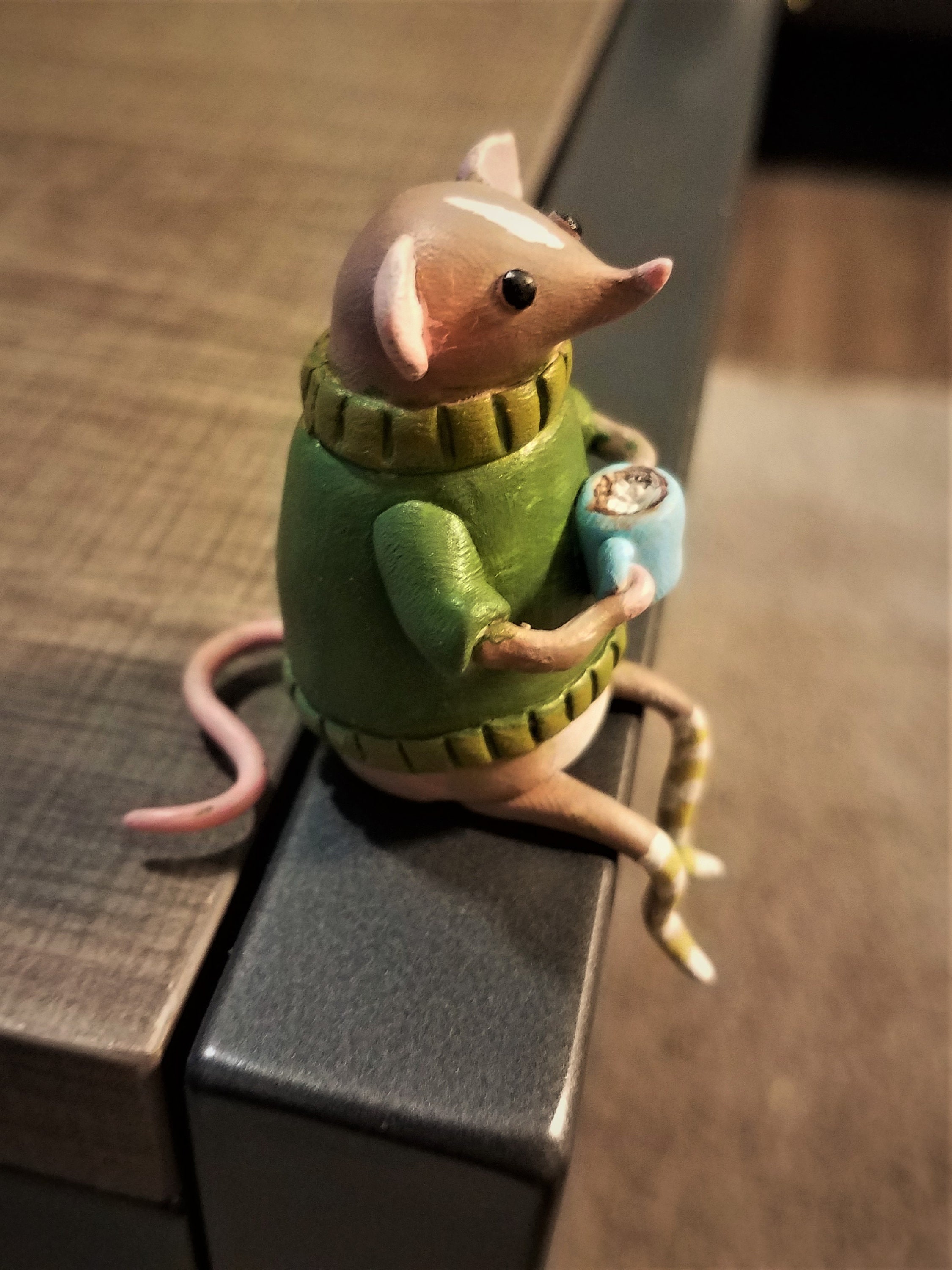 Dumbo Rat Clay Figurine - Etsy