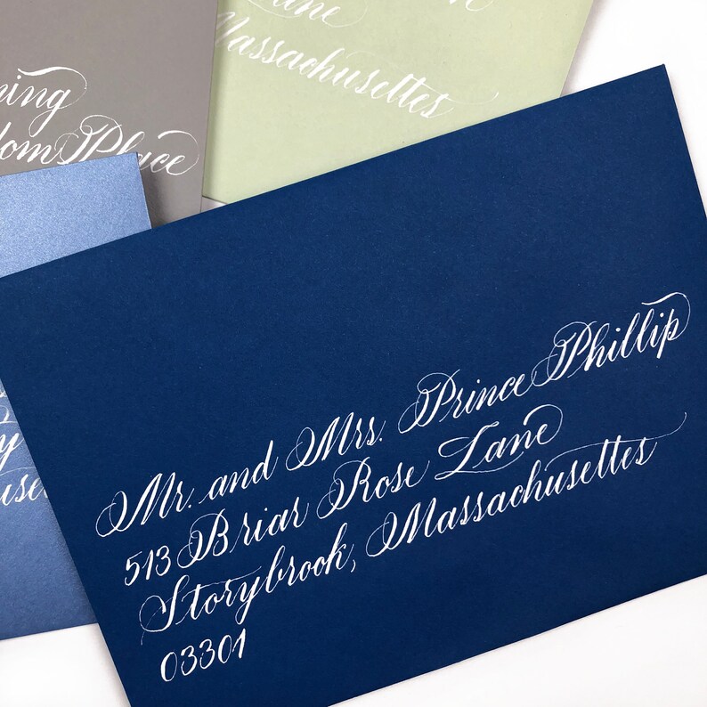 Calligraphy Envelope Addressing Wedding Envelope Hand Lettering ...