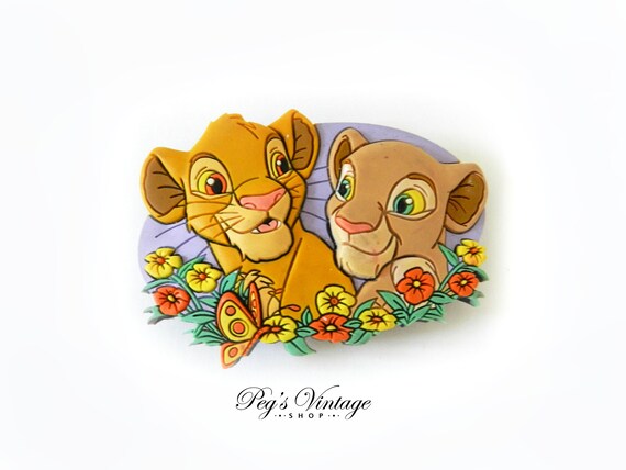 Vintage Disney Lion King Barrette Simba & Nala Character Hair - Etsy