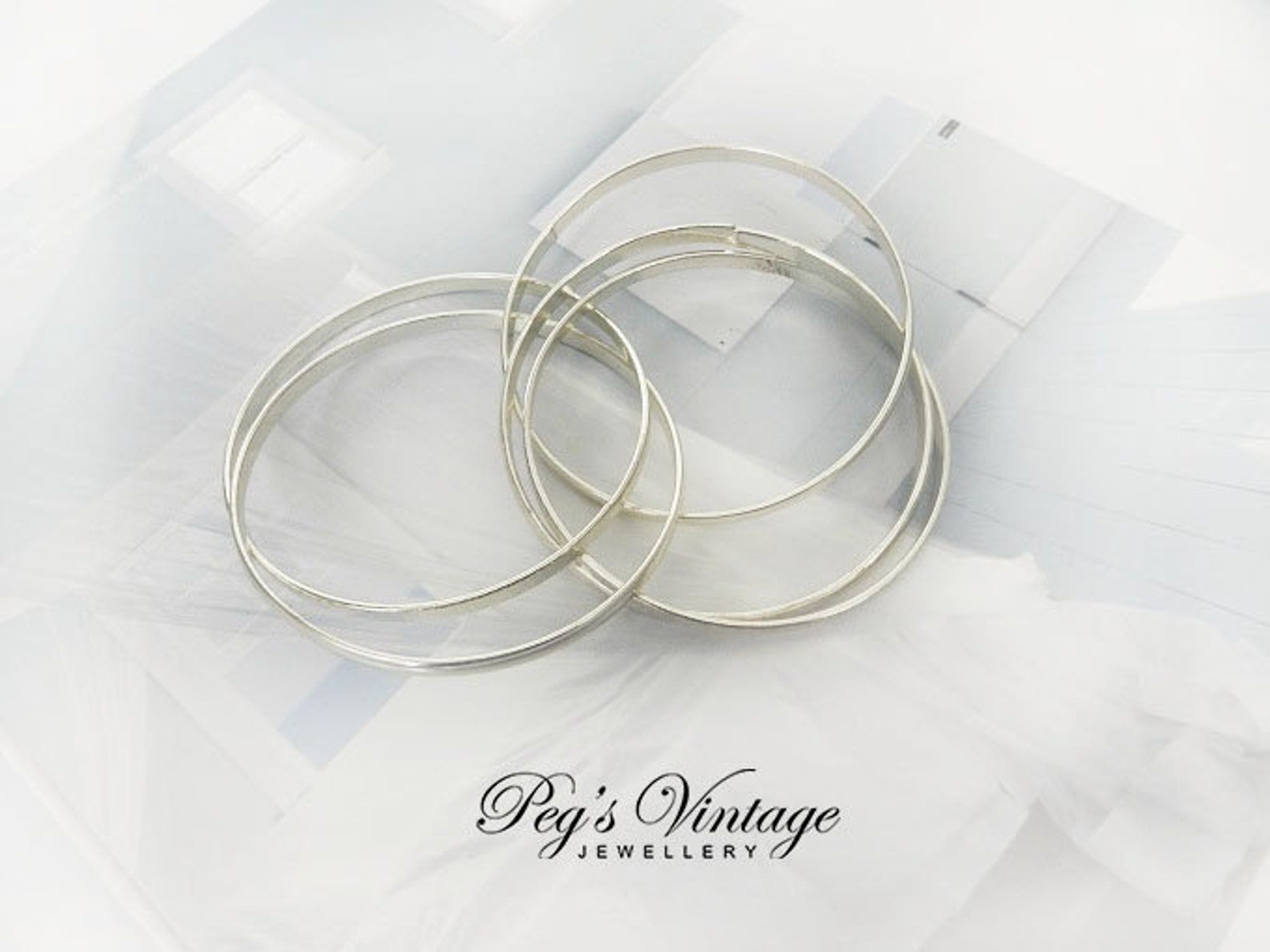 Vintage Silver Tone Bangles Gypsy Bangle Bracelets Stacking - Etsy Canada