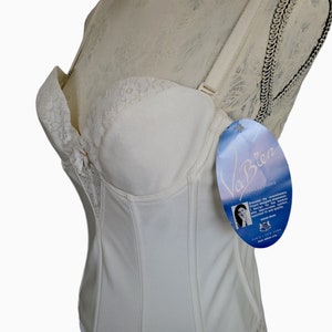 Vintage Va Bien Torsolette Lingerie, Cream Lace Straps or Strapless ...