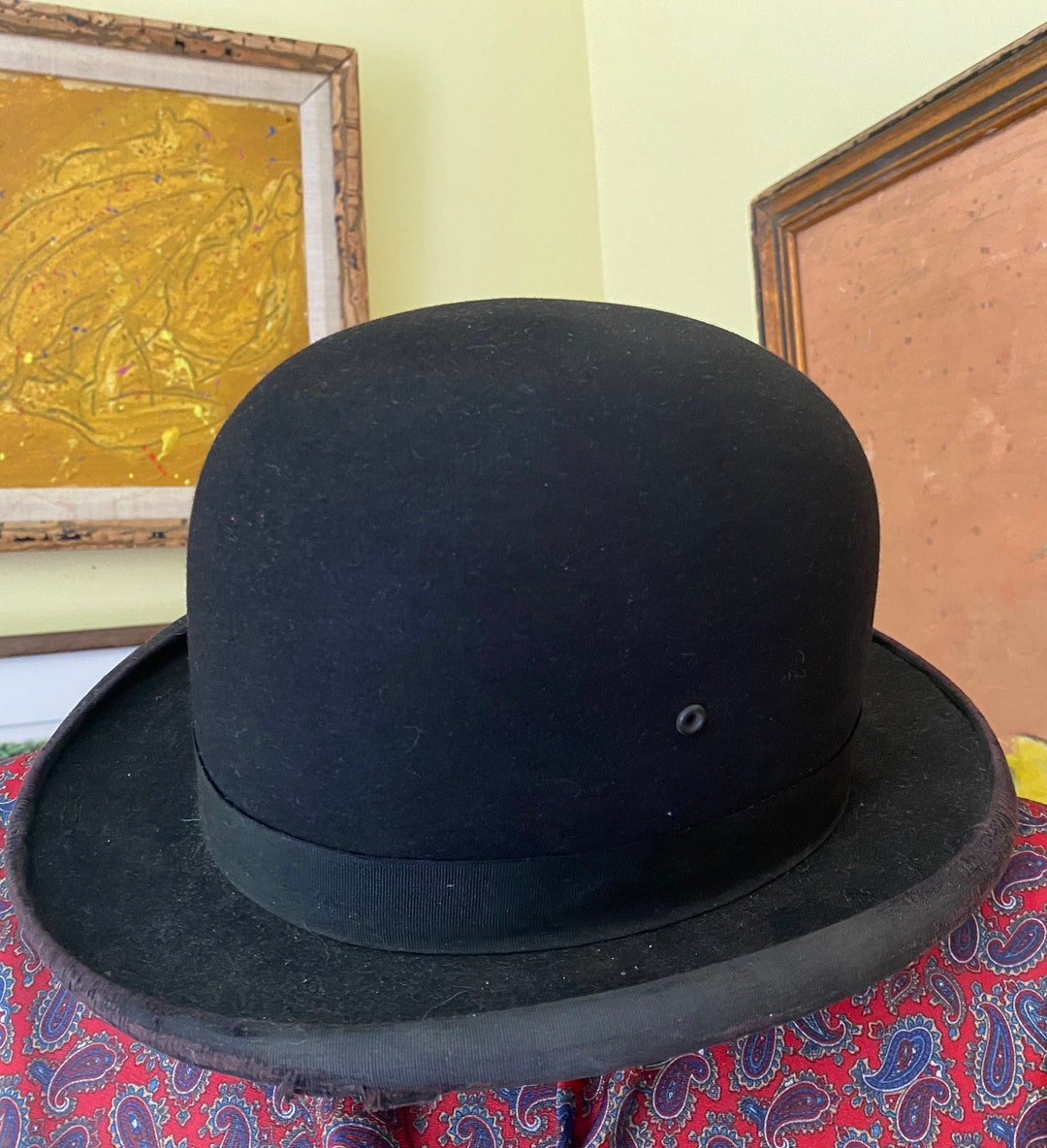 Early 1900's, Collin's & Fairbanks, Wool Felt, Bowler Hat, Quality ...