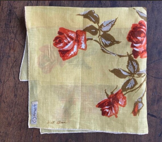 Vintage Tamis Kit Ann Roses Design Fine Linen Handkerchief - Etsy