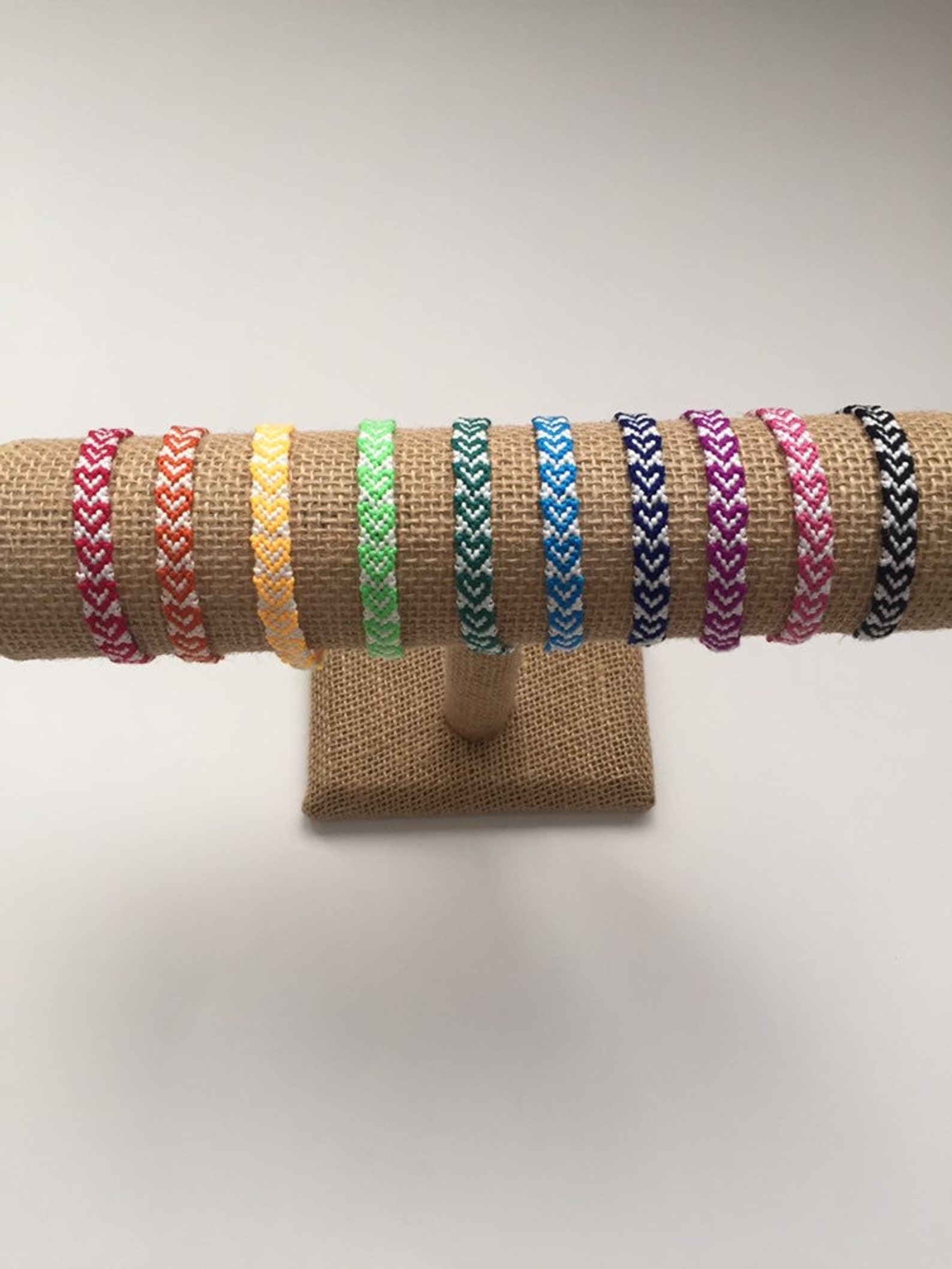 Heart Friendship Bracelets // Valentine's Day Bracelets // - Etsy