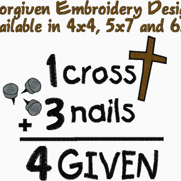 1 Cross 3 Nails 4 Given Svg - Etsy