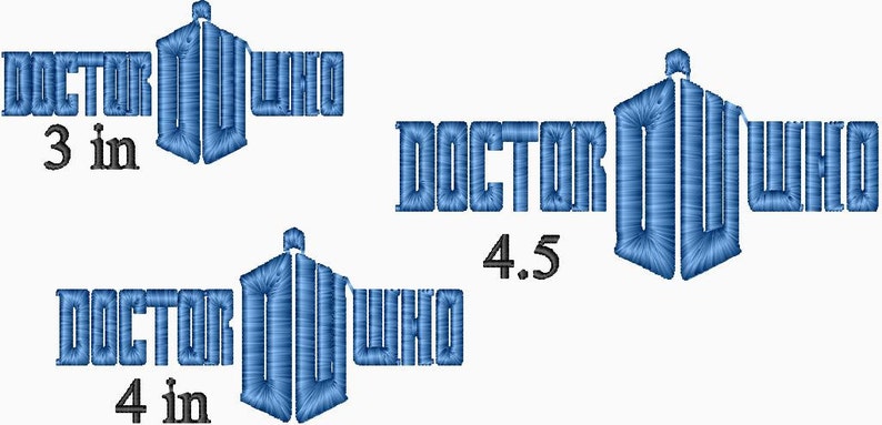 Doctor Who Inspired Embroidery Shirt Logo Instant Download - Etsy