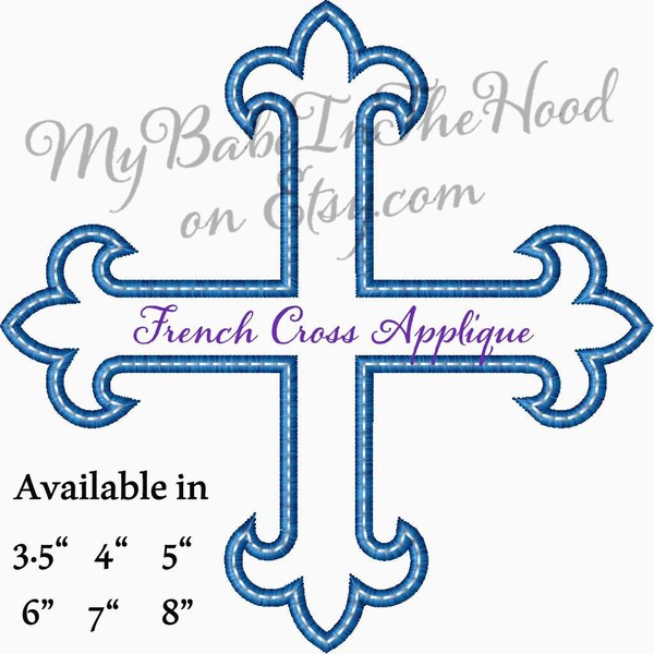 Cross Applique - Etsy