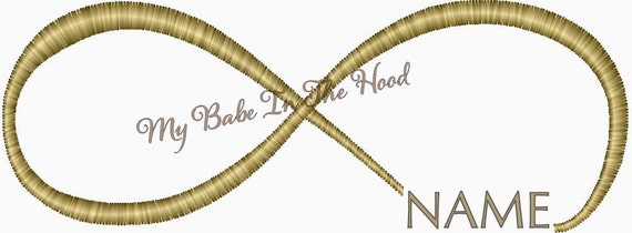 Infinity Monogram Frame Embroidery Design 4 Inch Machine | Etsy